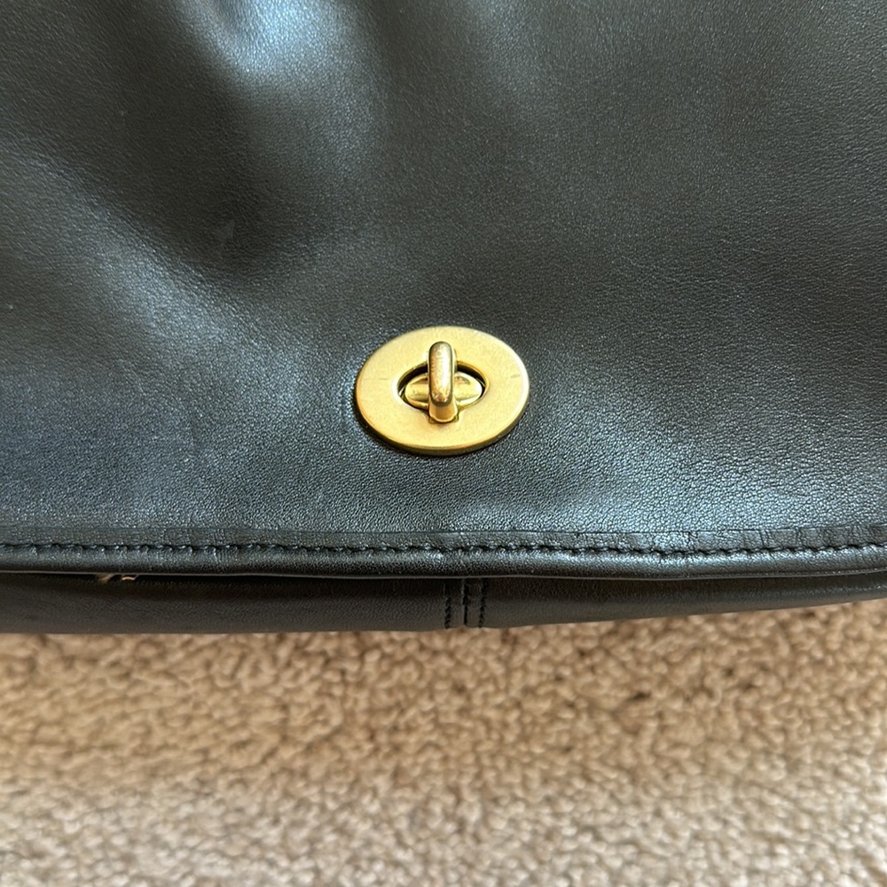Coach Vintage Legacy Flap Shoulder Bag Black 9718. - Gem